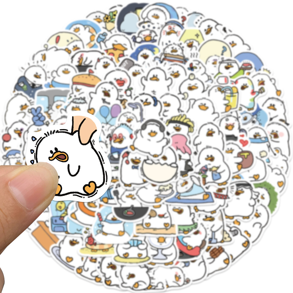 Animal Fat Duck Graffiti Stickers 100PCS Waterproof Sticker Cartoon ...