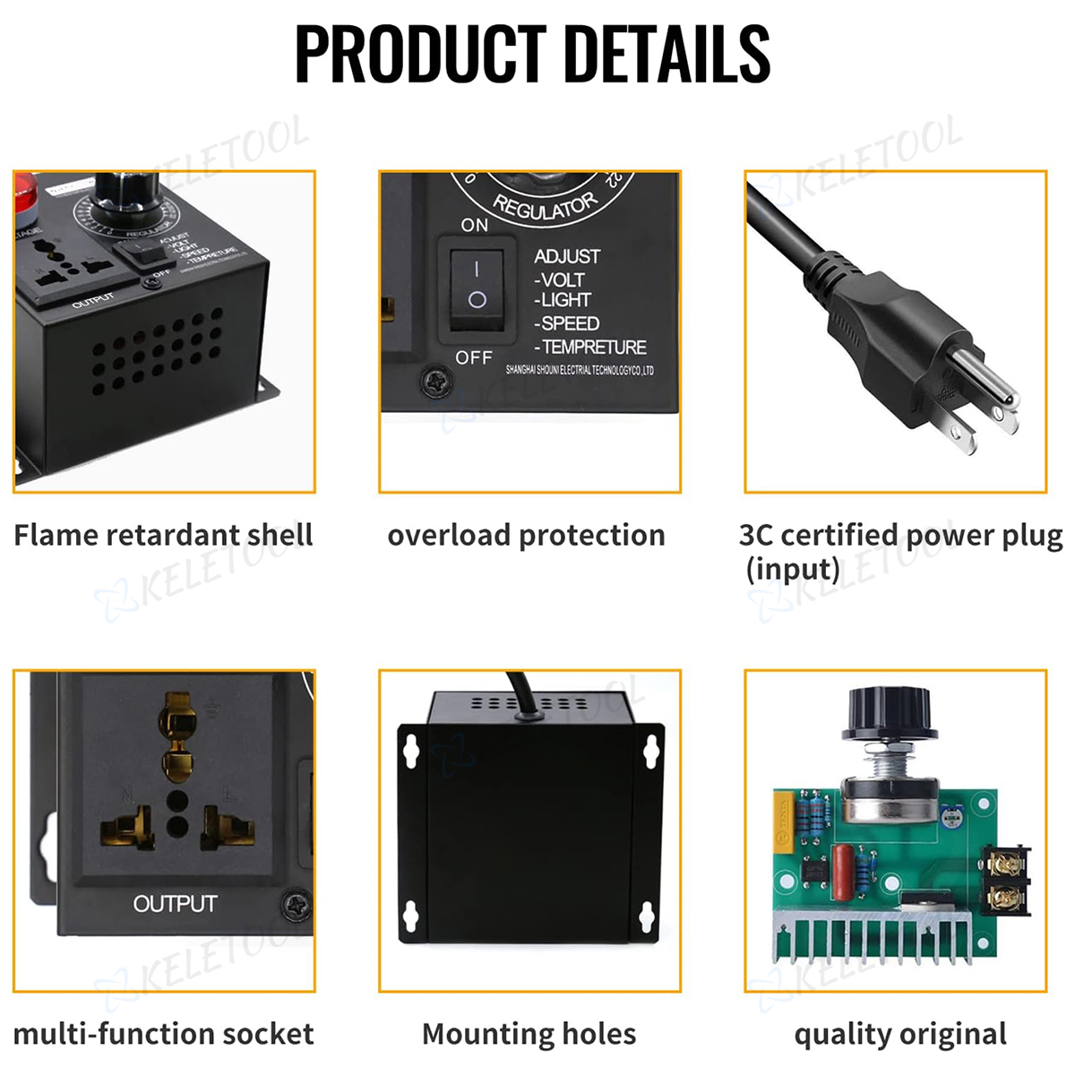 10000W Variable Voltage Controller Scr Voltage Regulator AC 220V ...