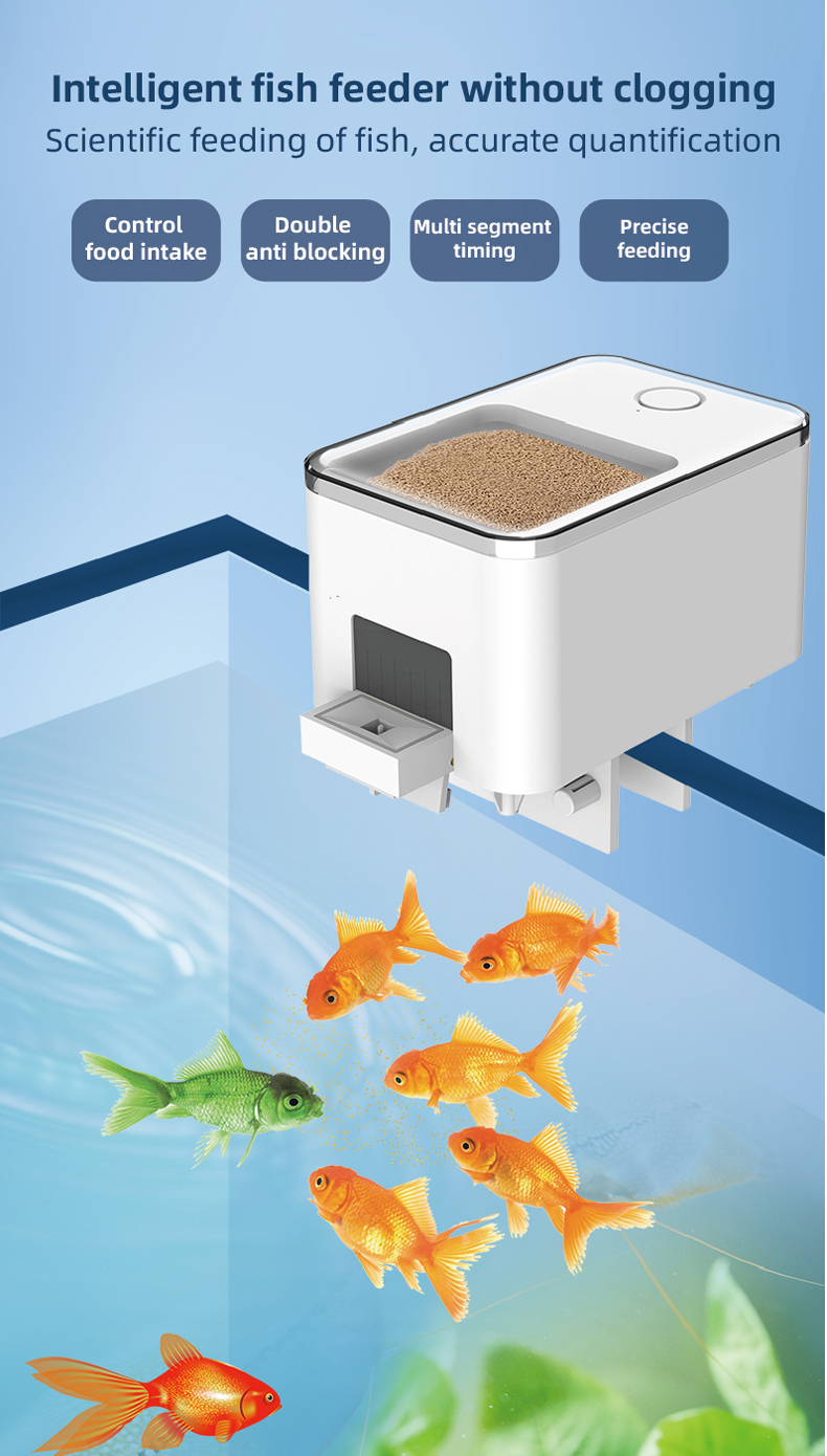1PC WIFI/Button Version automatic fish feeder, fish tank accessories ...