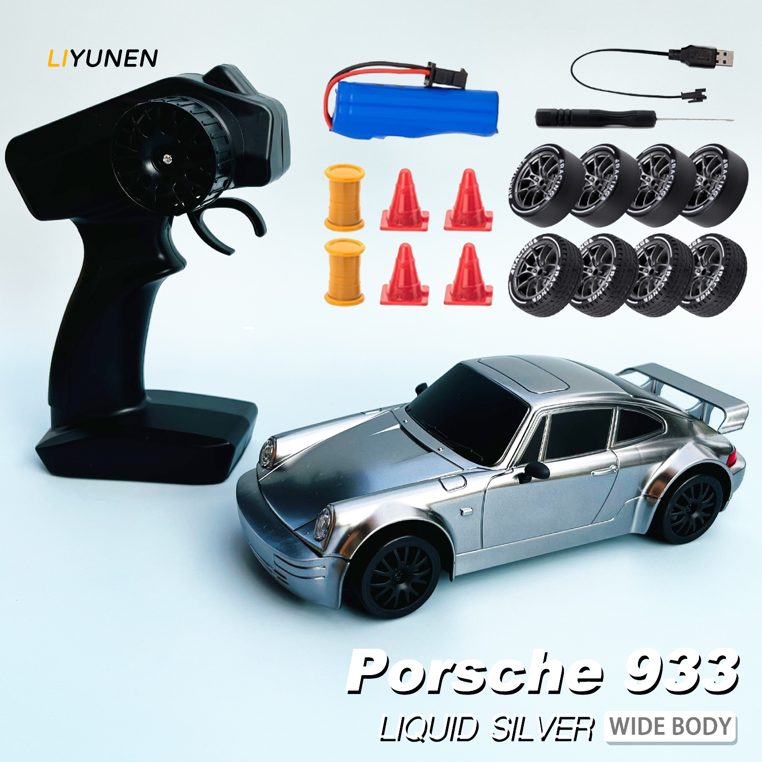 Limited Edition 4WD RC Drift Car 993 Racing Car Proportional Throttle ...