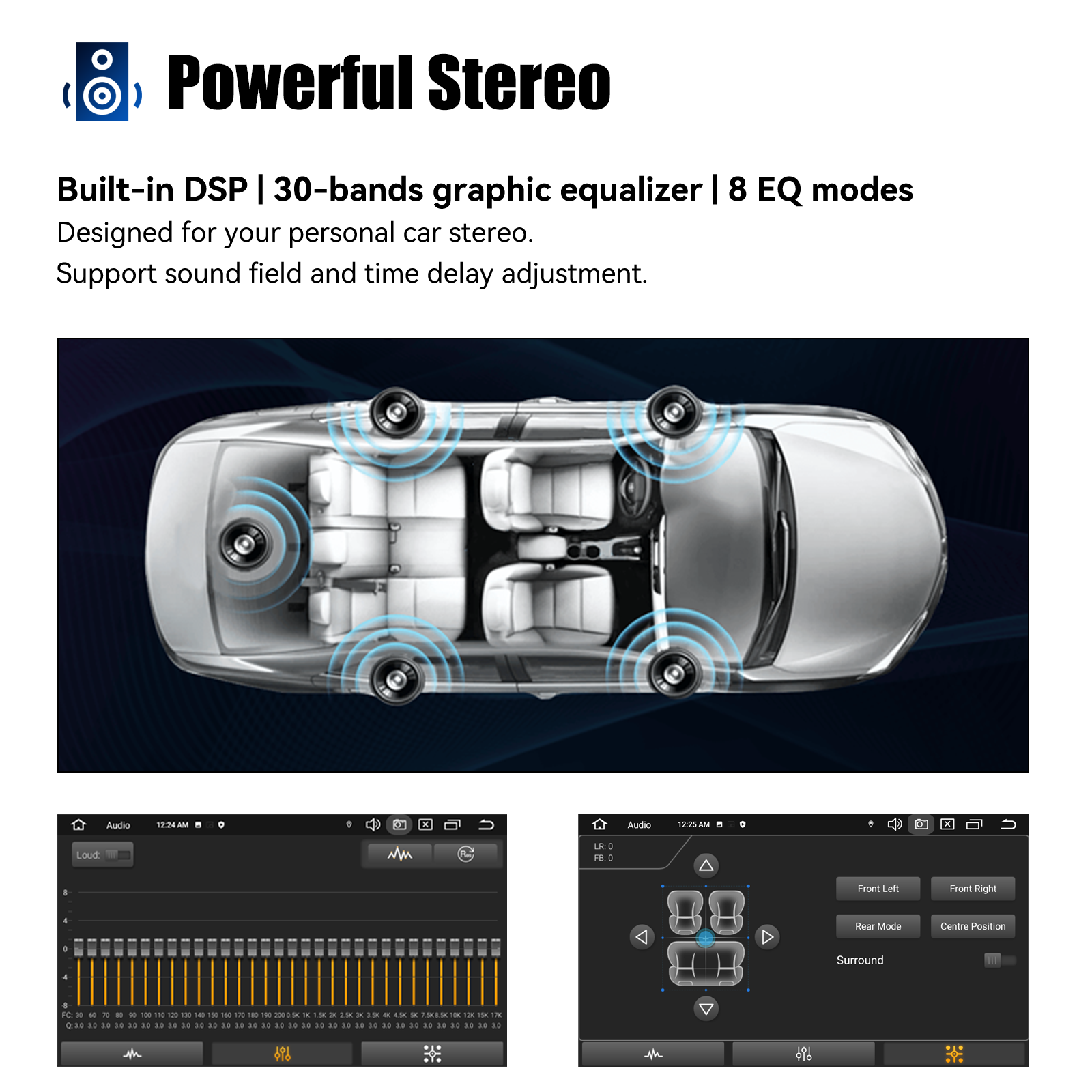ESSGOO QLED Screen Wireless Carplay Android Auto 6+128GB 7" 9" 10" 2 Din Car Radio MP5 Player ...