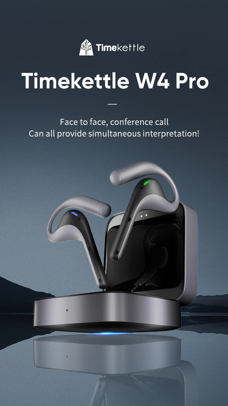 Original Timekettle W4 Pro AI Interpreter Earbuds,Bidirection ...