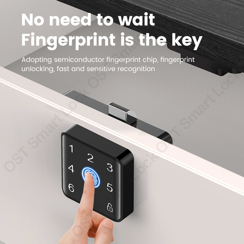 TUYA Smart Drawer Lock Fingerprint Password Cabinet Lock Digital NFC ...