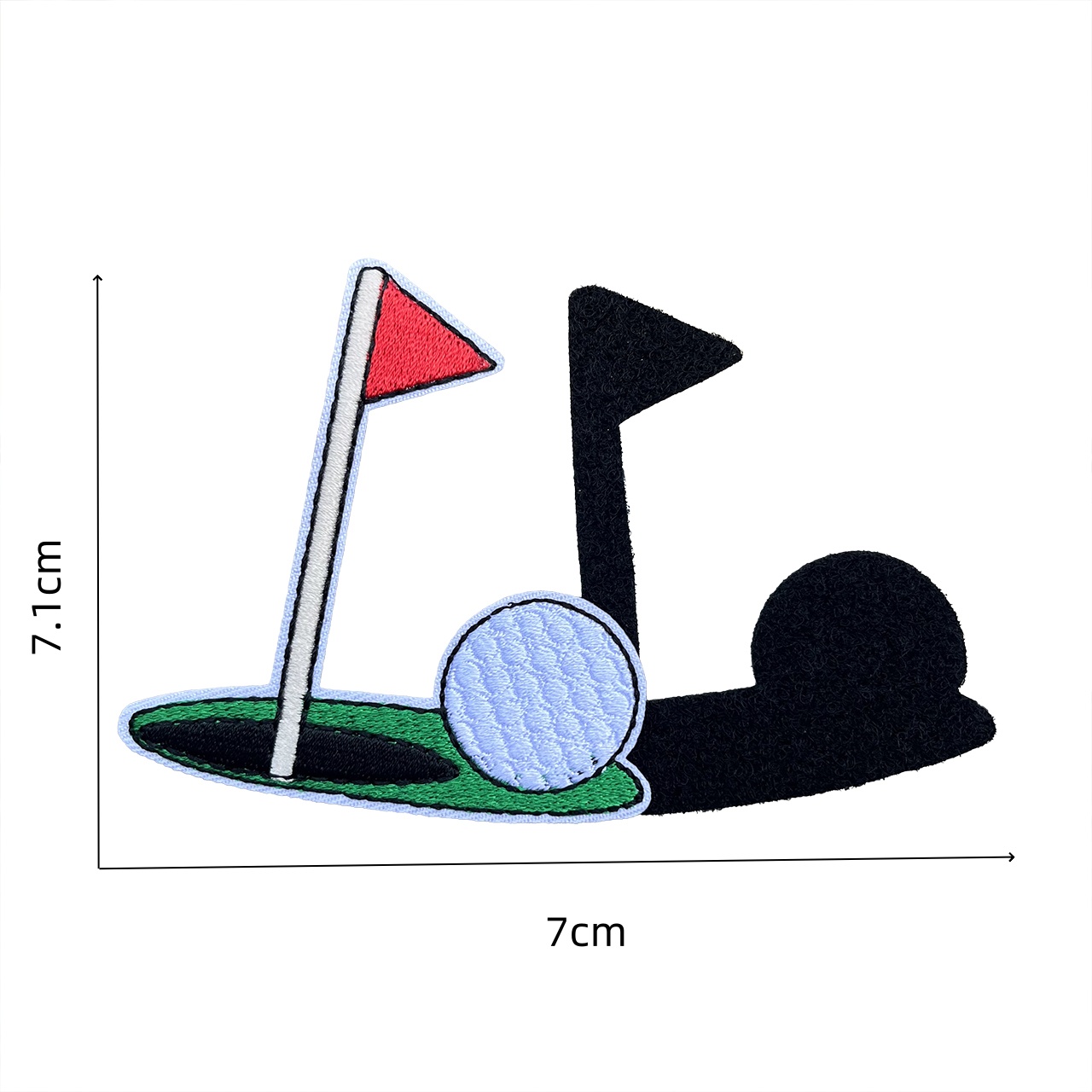 Customized Brand Logo PGA Golf Velcro Patches Embroidery Clothing Hats ...