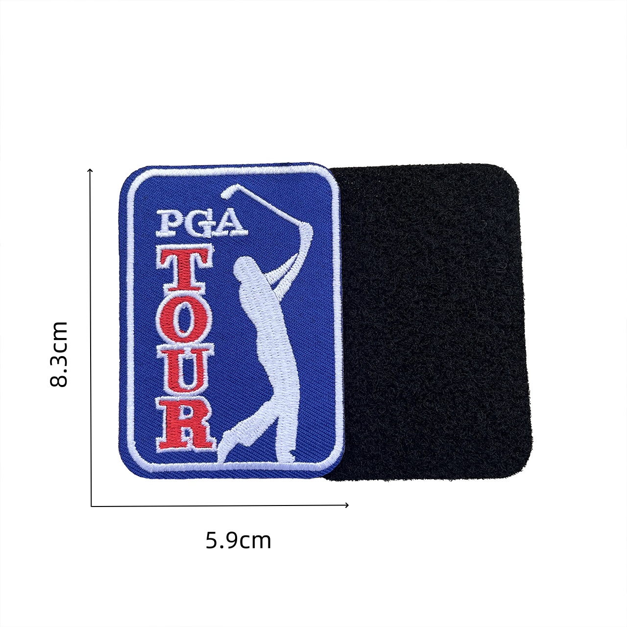 Customized Brand Logo PGA Golf Velcro Patches Embroidery Clothing Hats ...