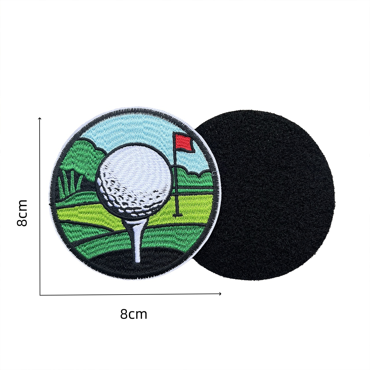 Customized Brand Logo PGA Golf Velcro Patches Embroidery Clothing Hats ...