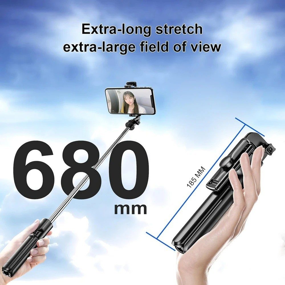 KiTBEEZ S03 Selfie Stick 680mm Bluetooth Remote Portable Extendable ...