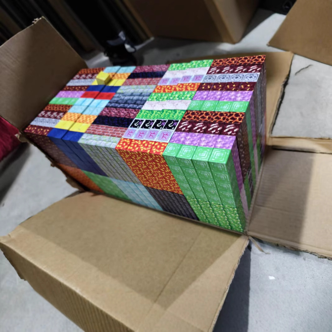 Minecraft Magnetic Building Blocks DIY Assembly Magnet Puzzle Minecraft ...