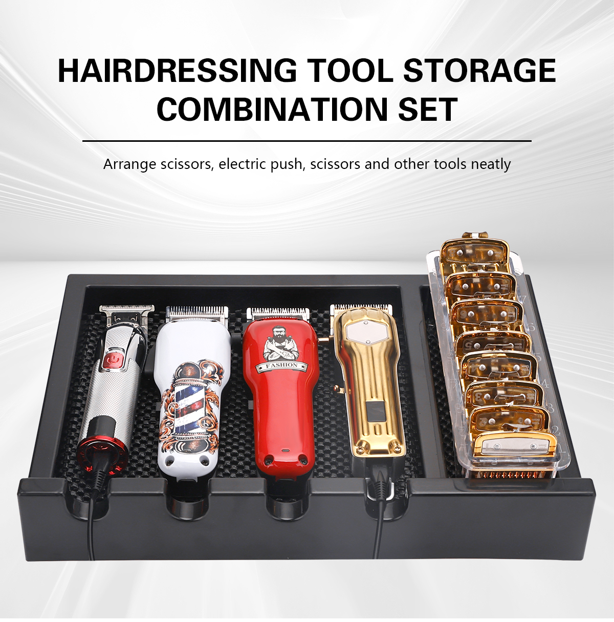 Oil Head Retro Hairdressing Electric Push Clipper Storage Box ...
