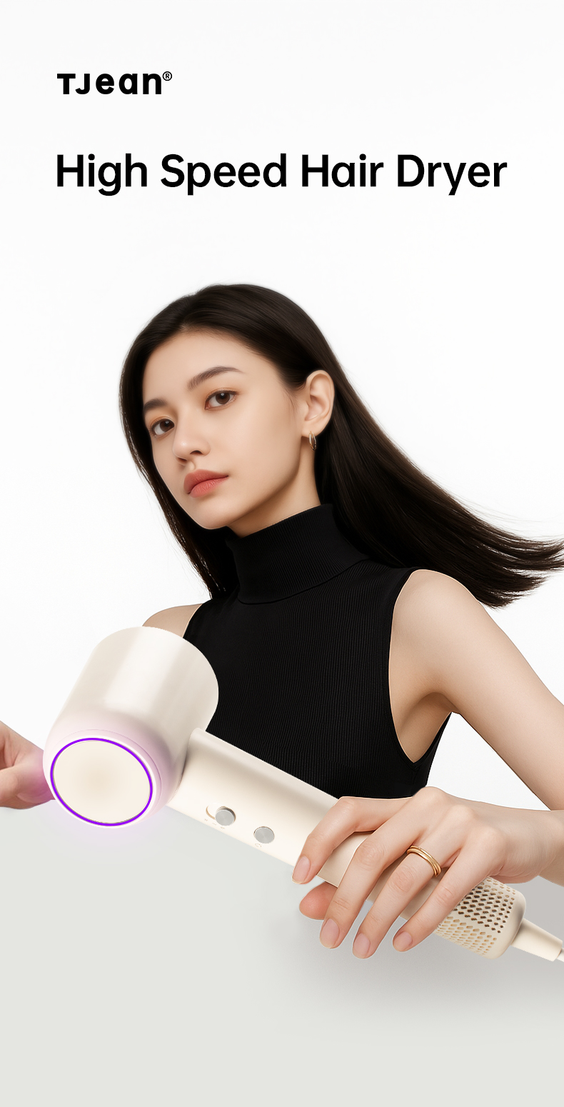 TJean High Speed Hair Dryer Pengering Rambut Mini Blower Straightener ...