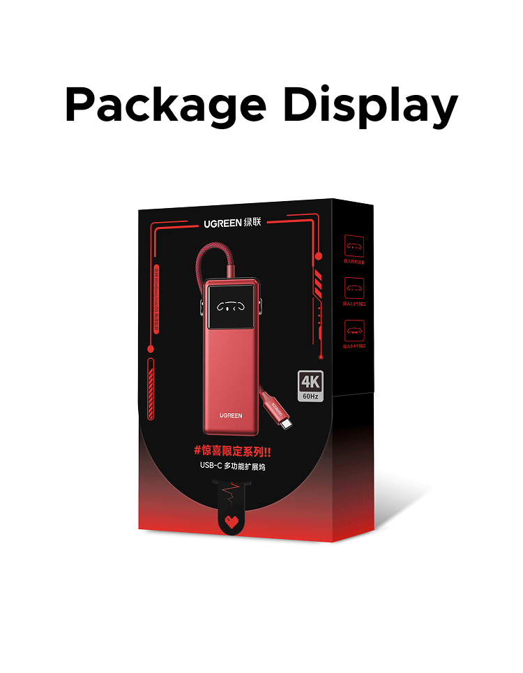 【Jackson Yee's Pick】Ugreen Uno 6-in-1 HUB 4K@60Hz 10Gbps Robot HUB PD100W USB A USB C HDMI Type ...