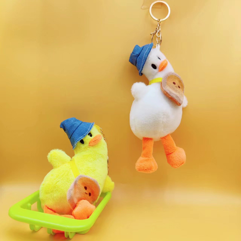 1pc Trendy Duck Plush Keychain Backpack Charm Fashionable Animal ...