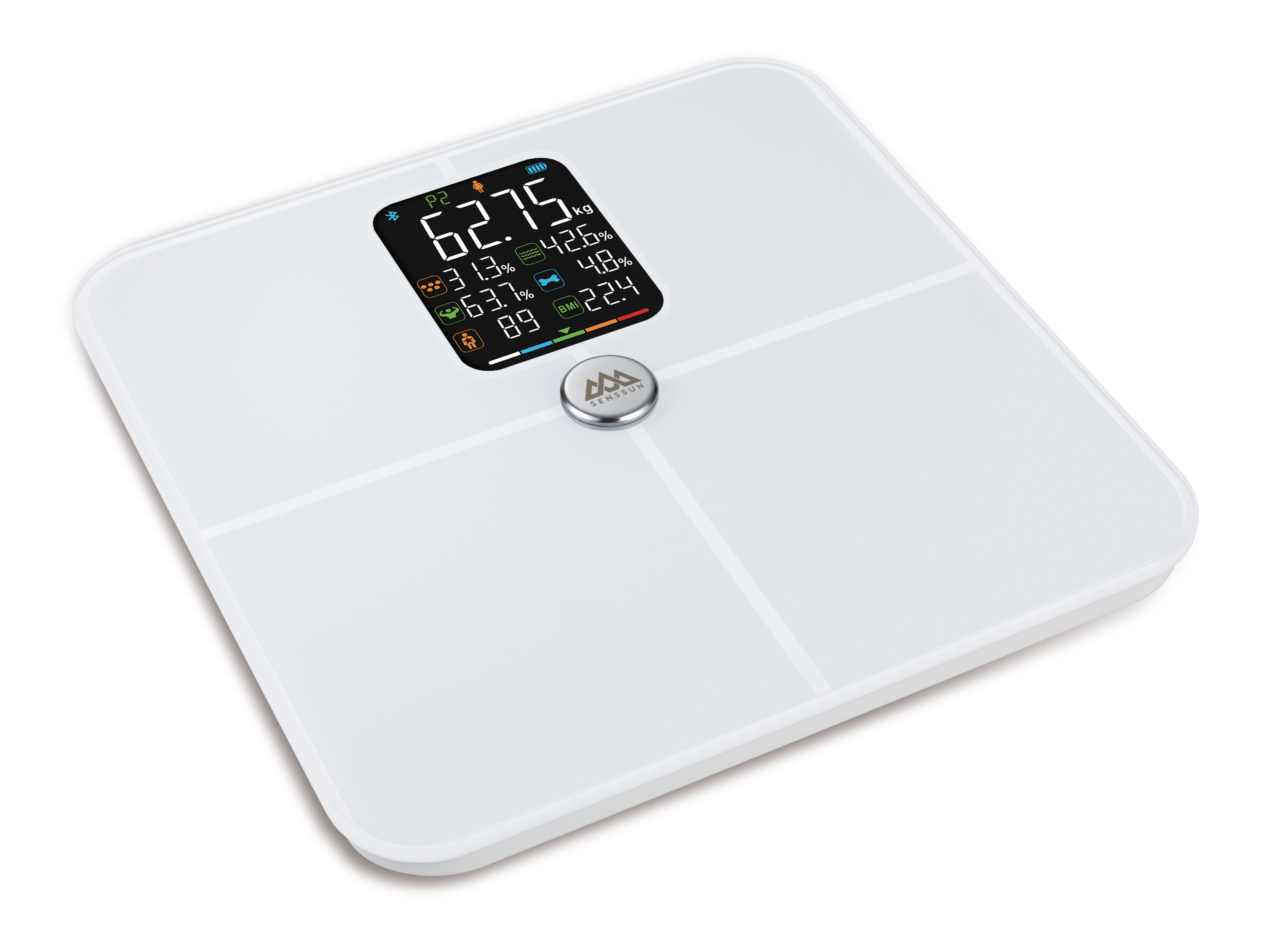 SENSSUN/CAMRY Digital Smart Body Fat Weight Scale 180kg Rechargeable ...