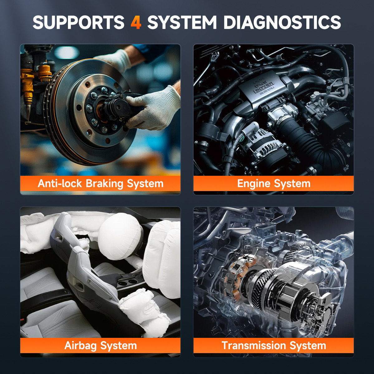 Local Stock】ANCEL FX6000 OBD2 Car 4 System Diagnostic Scanner Bi ...