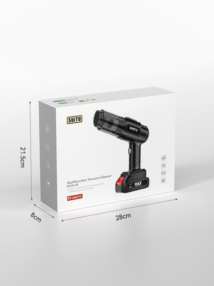 BOHU Cordless Car Pembersih Vakum Kereta Tanpa Wayar Vakum Wayarles ...