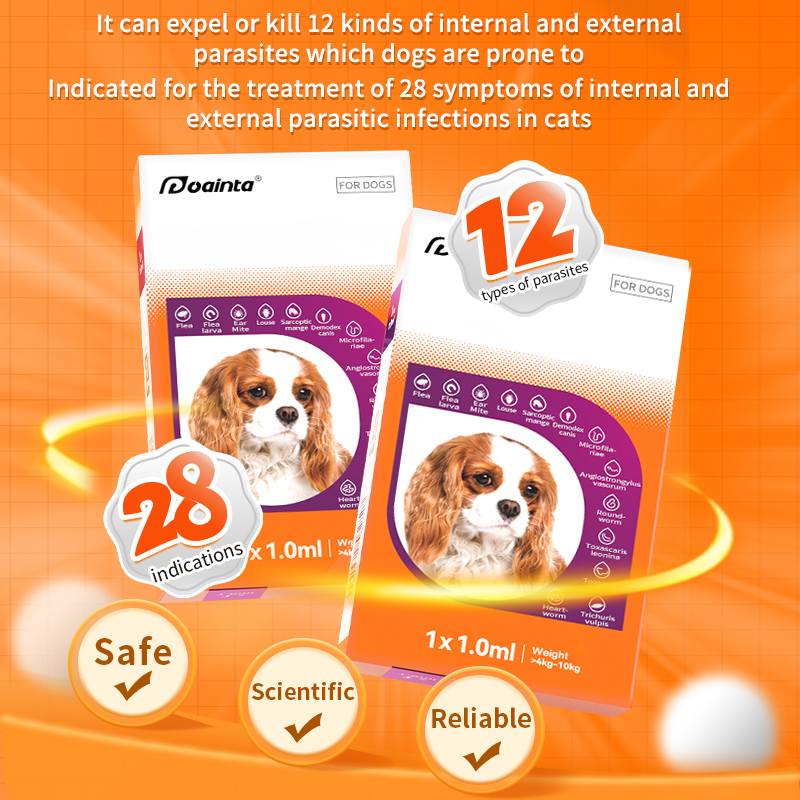 PUAINTA 2-IN-1 Internal & External Deworming for Dog Anti Flea Ear Mite ...