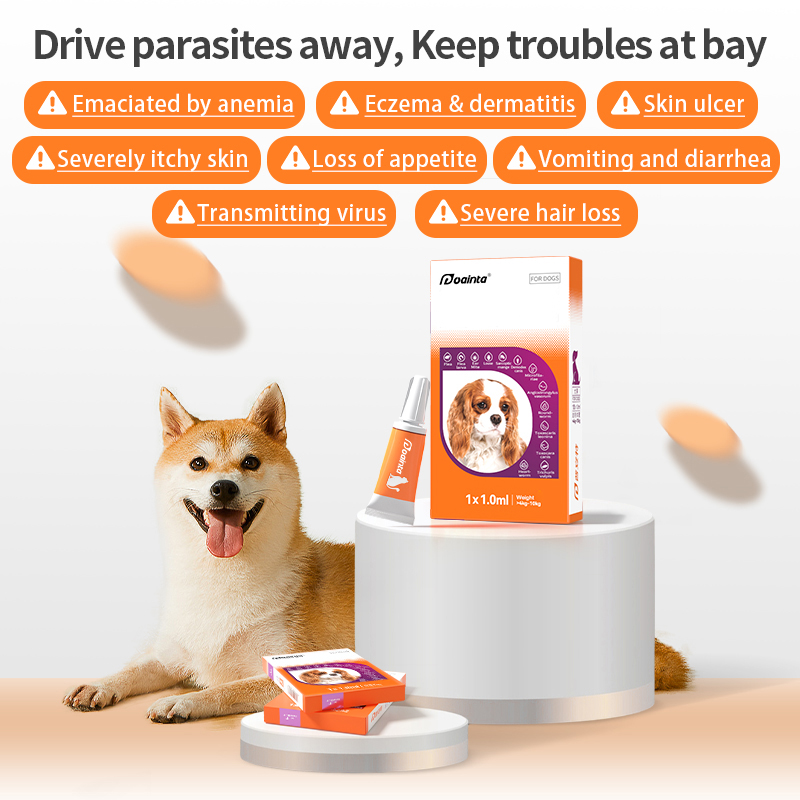 PUAINTA 2-IN-1 Internal & External Deworming for Dog Anti Flea Ear Mite ...