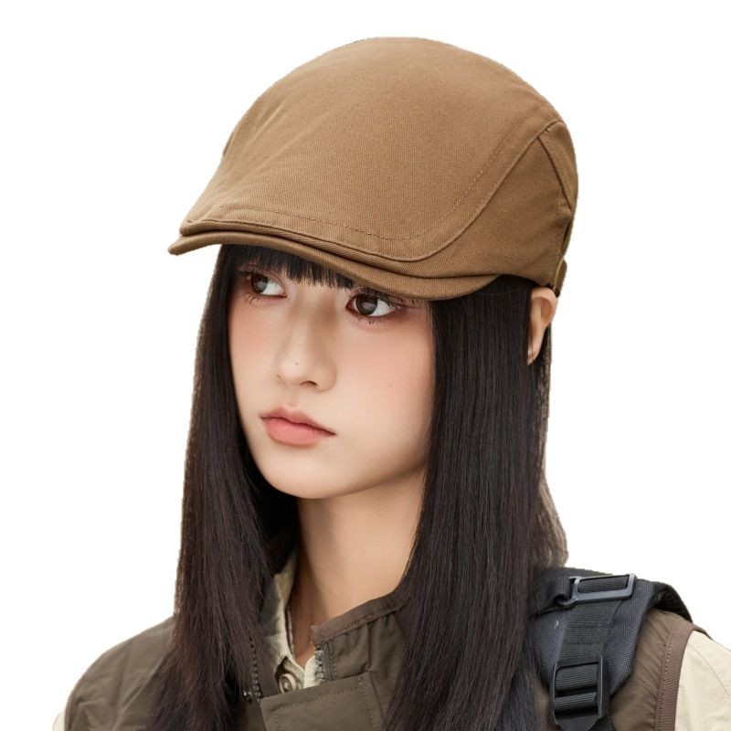 Unisex British Retro Beret - Adjustable Lightweight Solid Design Color ...