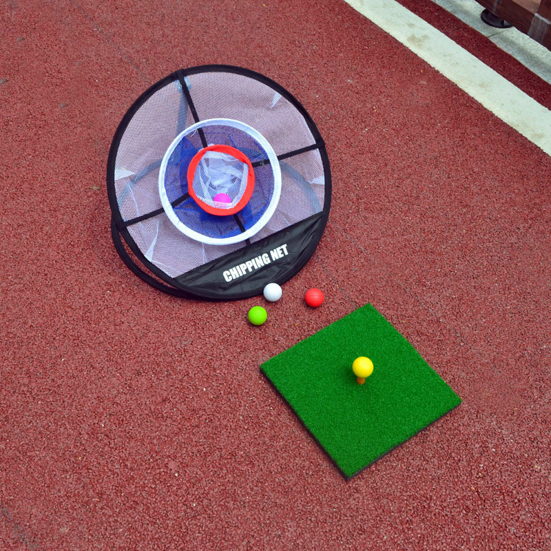 Foldable Golf Practice Net 3 Layer Chipping Hitting Pitching Training ...