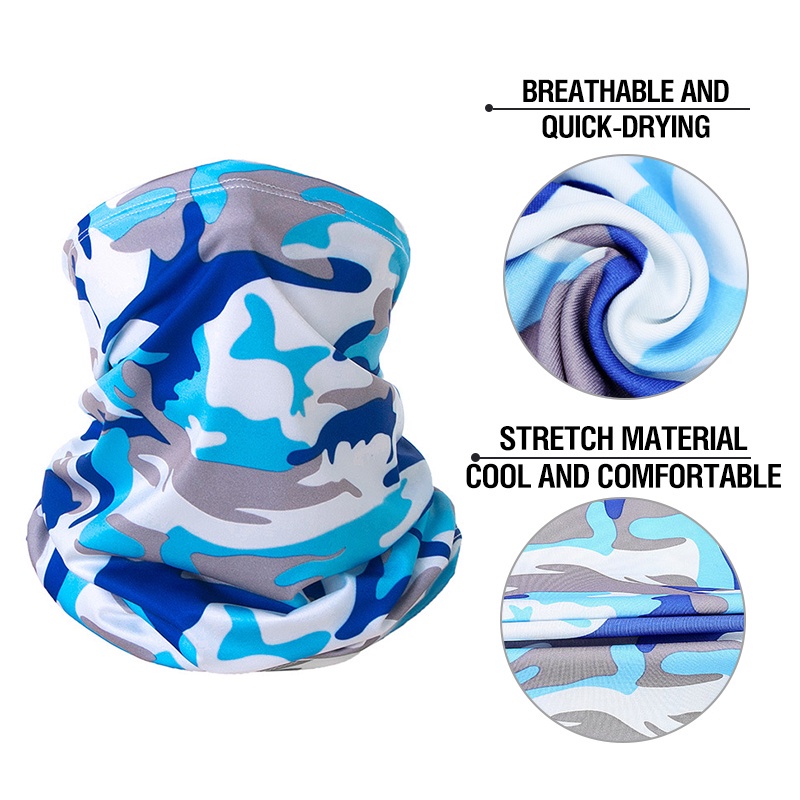 Uv Face Cover Neck Gaiter Quick Drying Dust Protection Breathable ...