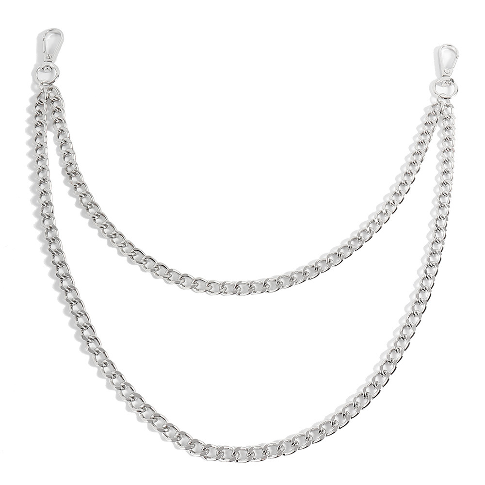 Gothic Retro Double-Layer Metal Trouser Chain - Adjustable Punk ...