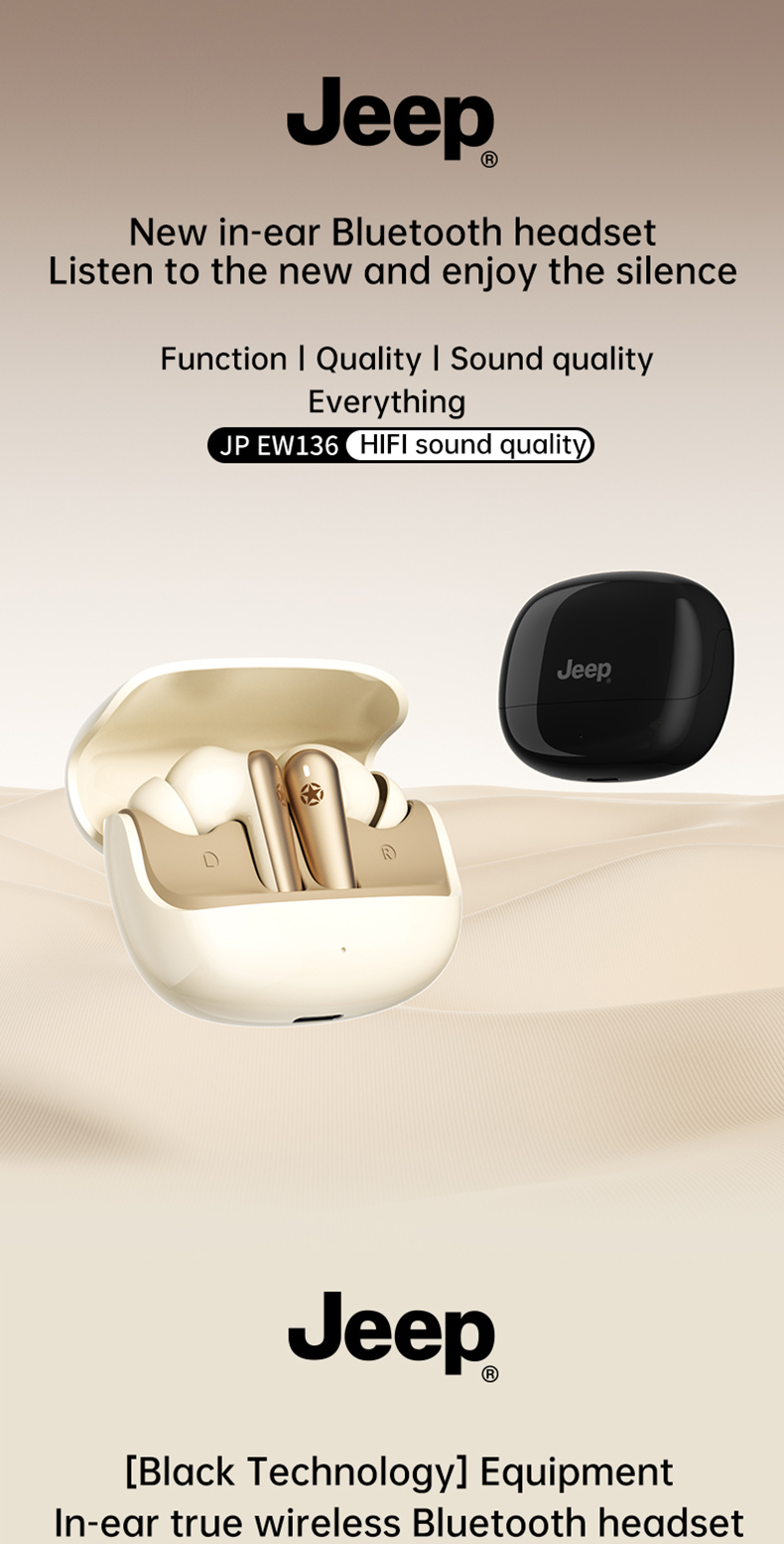 Jeep EW136 TWS True Wireless Bluetooth Earphones Touch Control HD Calls ...