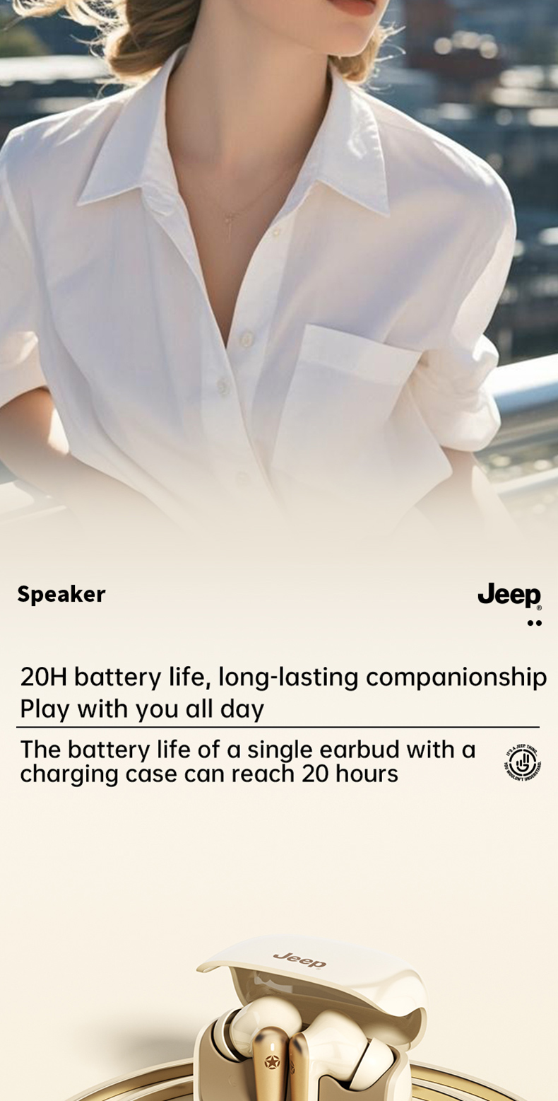 Jeep EW136 TWS True Wireless Bluetooth Earphones Touch Control HD Calls ...