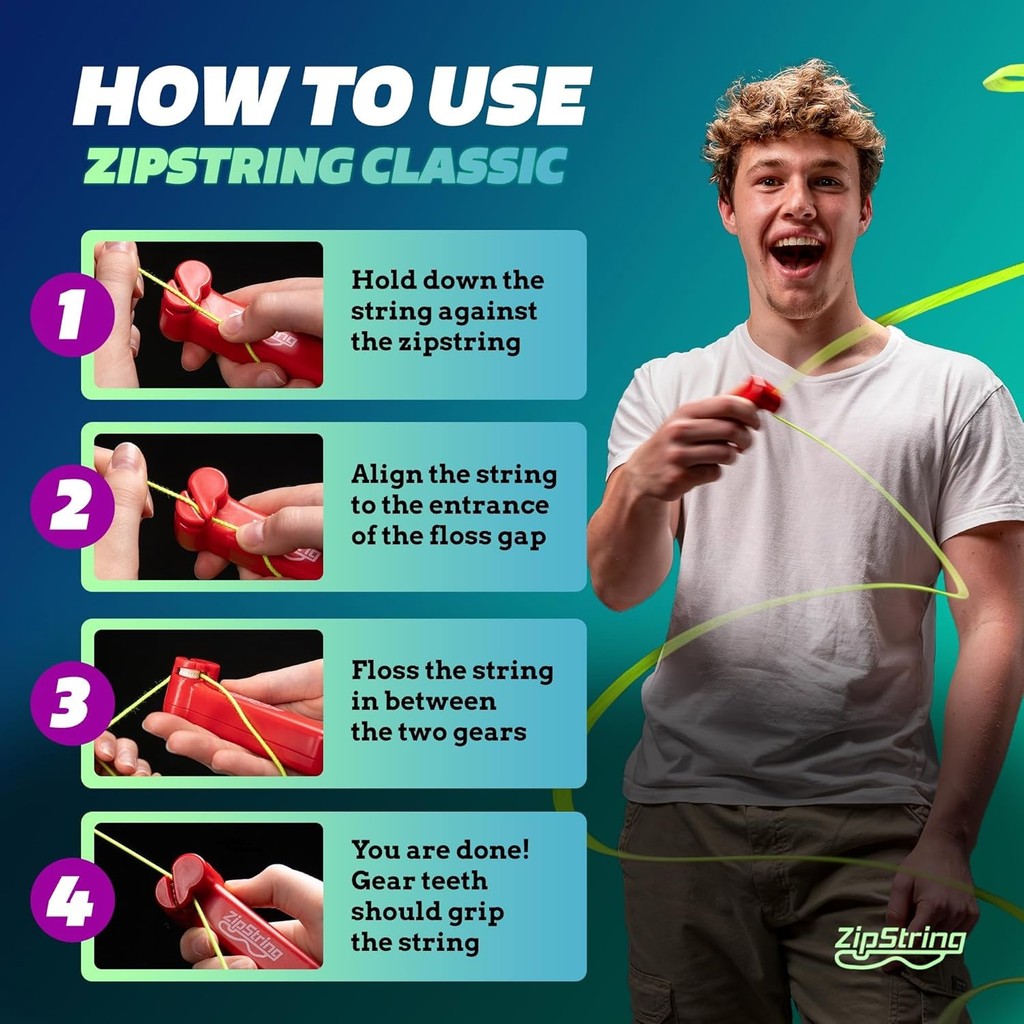(🚚MY Stock🚚) ZipString 3 Meters Rope Launcher Loop Stress Relief Toy ...