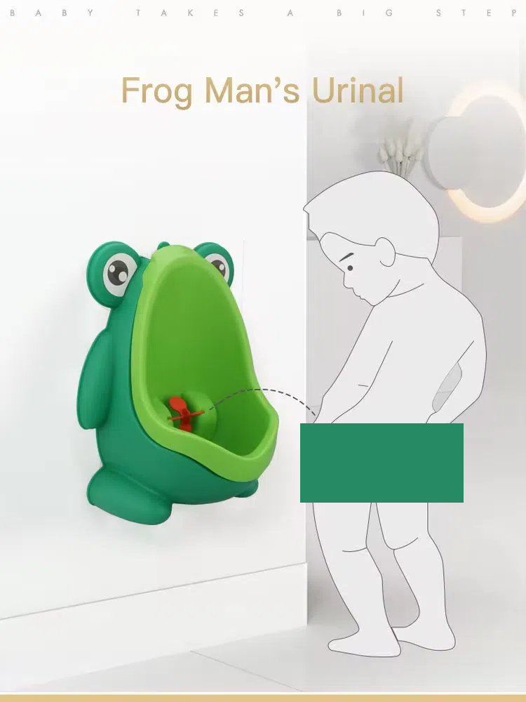 Cute Frog Potty Training Urinal for Boys with Fun Aiming Target ...