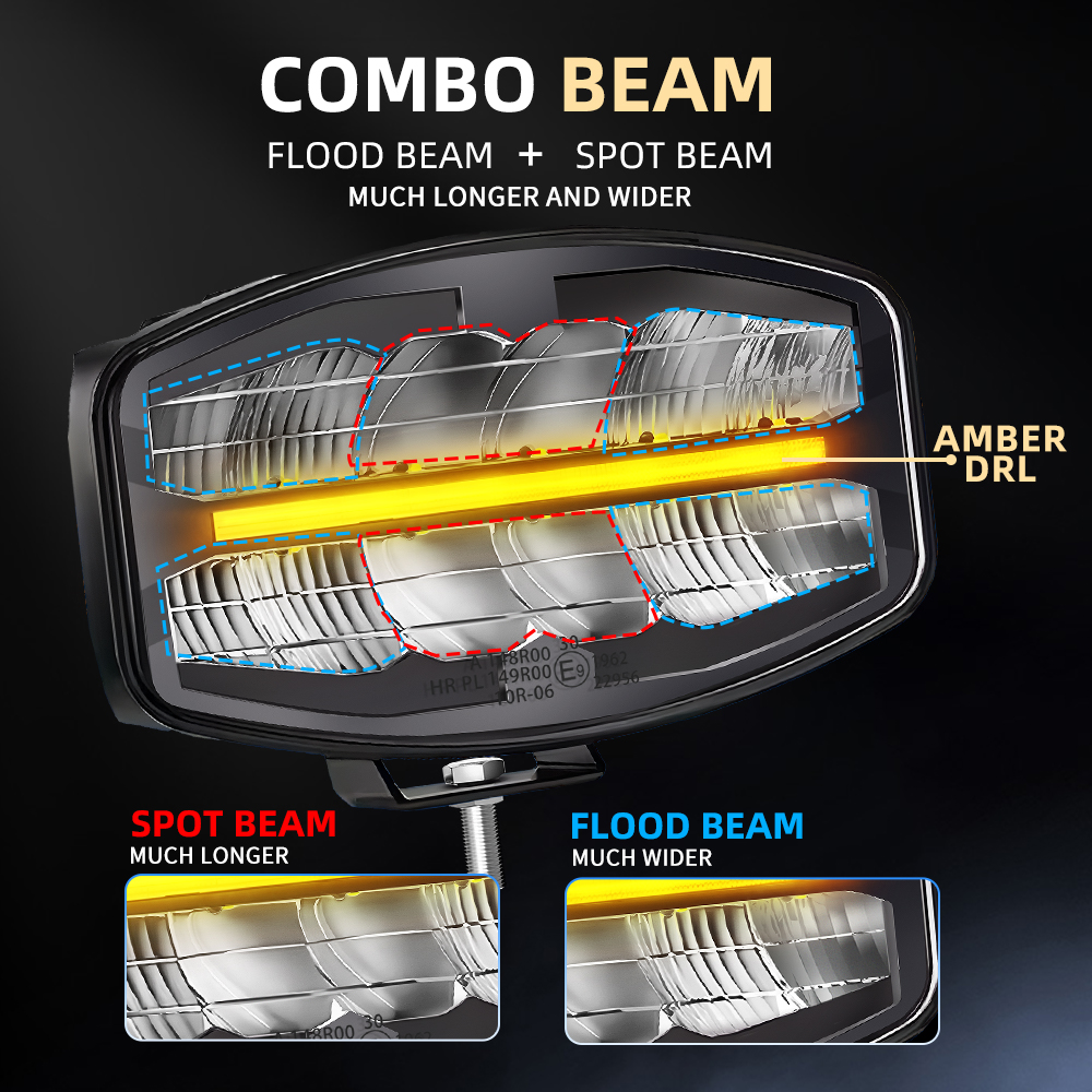 10Inch LED Light Work Light Off road Headlight Spotlight DRL Truck ...