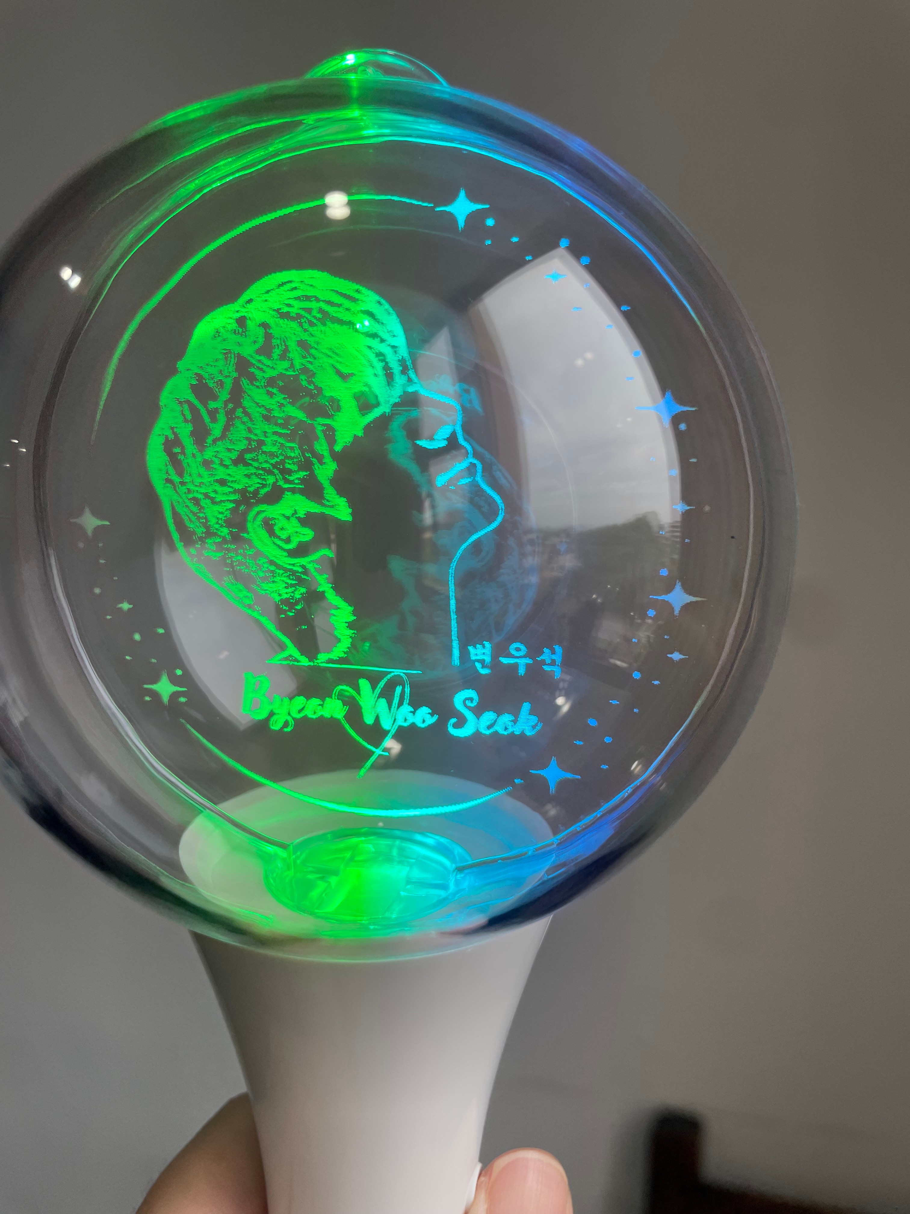 Customized BYEON WOO SEOK Light Stick 15 Color LED Hand Light Stick ...