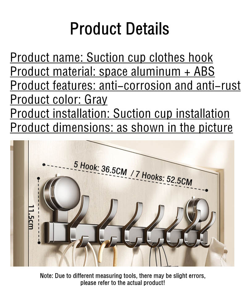 【EVA】 【local delivery】Door hook suction cup installation, no drilling ...