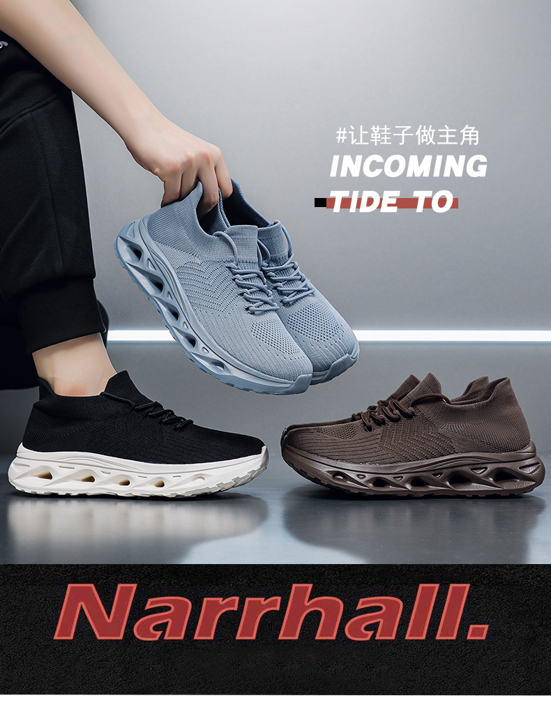 Men Wide foot walking shoes non slip Breathable lightweight large foot ...