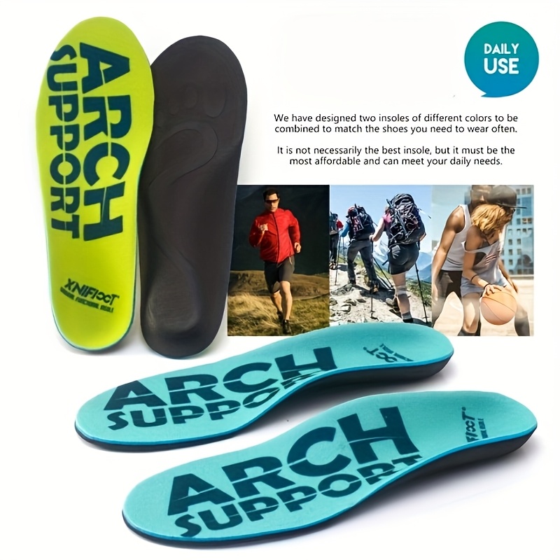 Dynamic Arch Support Insoles for Plantar Fasciitis Running Shoe ...