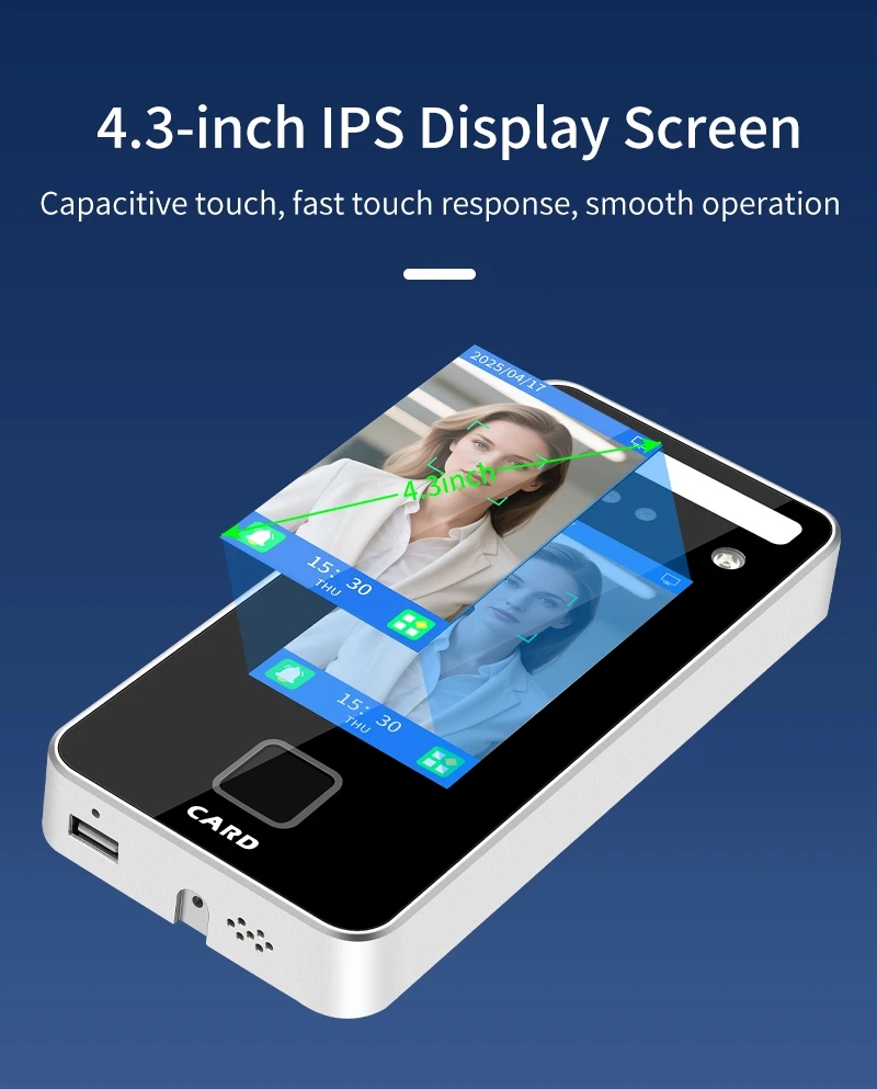 Wall Mount Dynamic facial Recognition Attendance Access Control Machine ...
