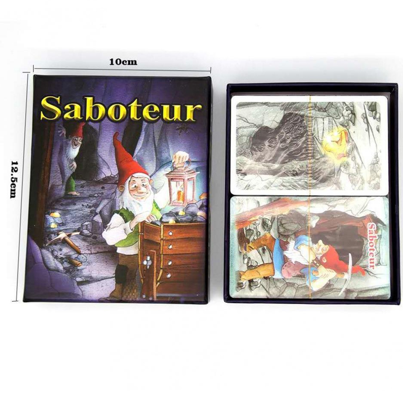 Saboteur Board Game Cards - Tabletop Game Featuring Dwarf Gold Mine ...