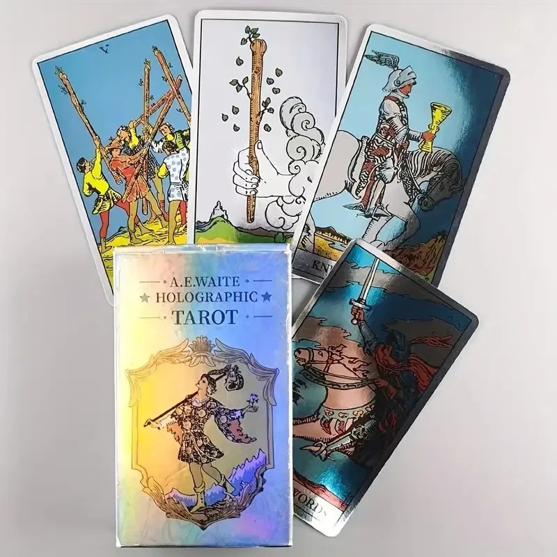1 Box Classic Tarot Card Board Game With Holographic Flash Cards ...