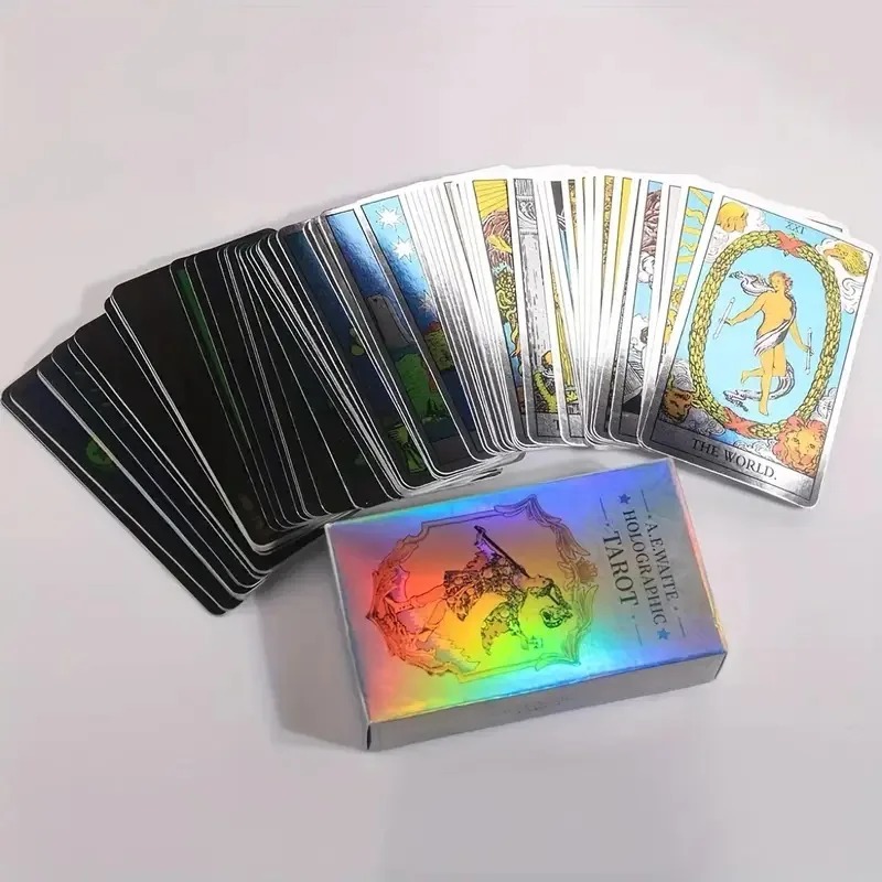 1 Box Classic Tarot Card Board Game with Holographic Flash Cards ...