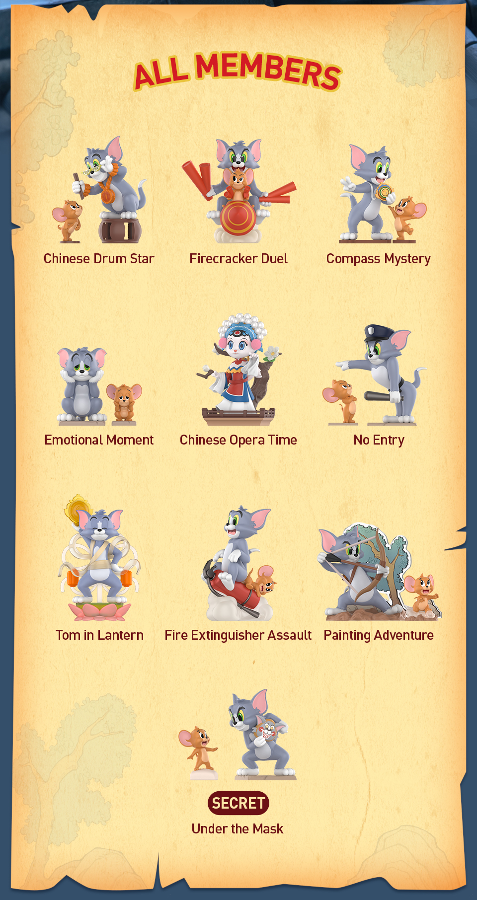 POP MART Tom & Jerry: Forbidden Compass Series Figures | Shopee Malaysia