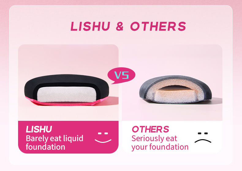 Lishu Setting Powder Puff Air Cushion Powder Puff Set Long-Lasting ...