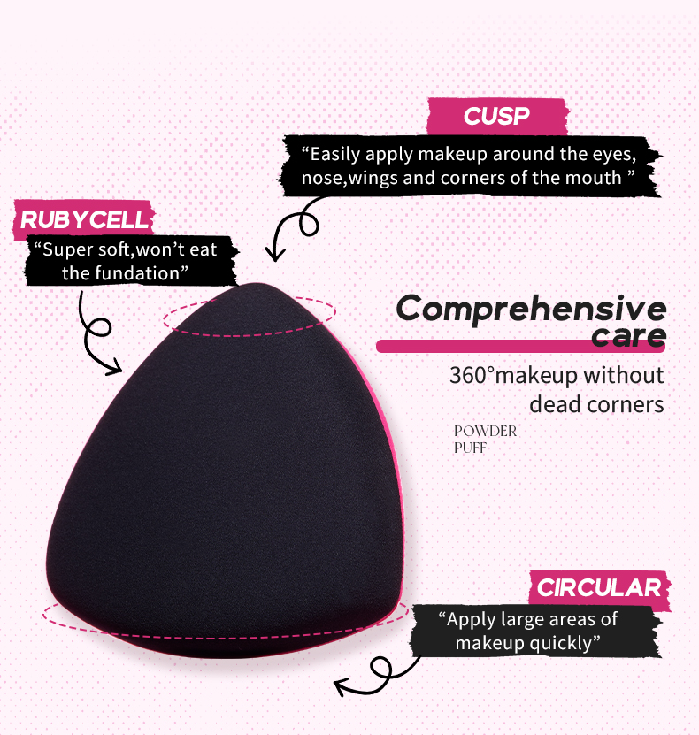 Lishu Setting Powder Puff Air Cushion Powder Puff Set Long-Lasting ...