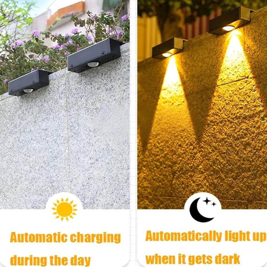 Outdoor Waterproof Wall Lights Solar Light Control Wall Lamp Night Lamp ...