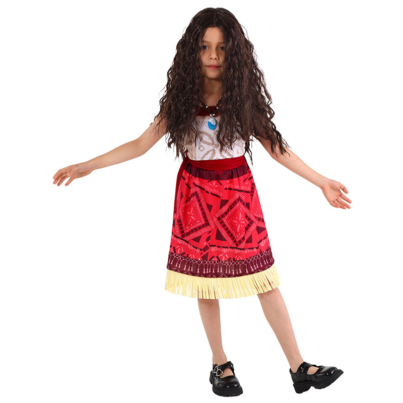 Moana 2 Movie Princess Dresses Girls Cosplay Vaiana 3D Printed Costume ...