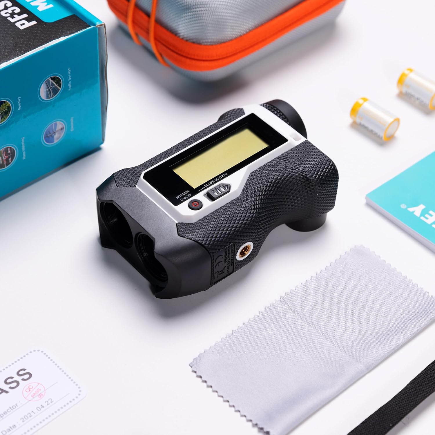 MILESEEY PF260 Rechargeable Golf Rangefinder Magnetic Telescope Slope Adjusted Flagpole Lock ...