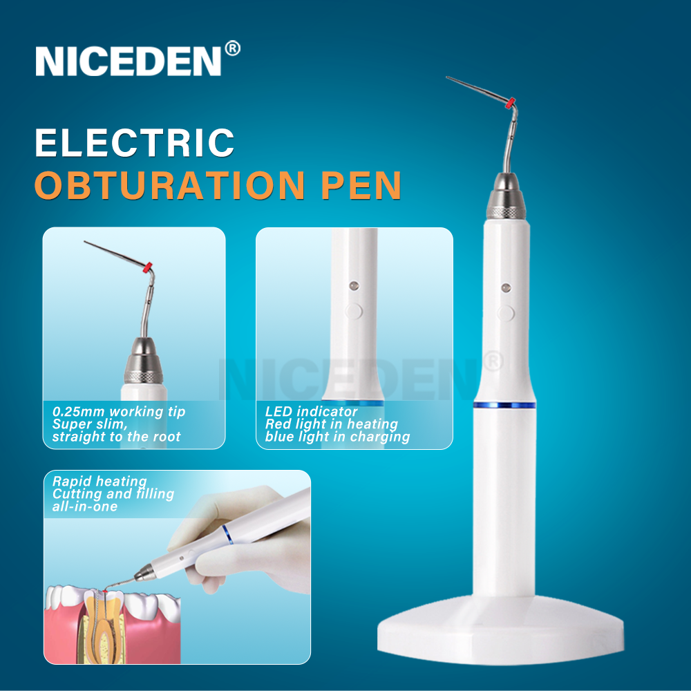 NICEDEN Heating Pen Dental Cordless Wireless Gutta Percha Obturation ...