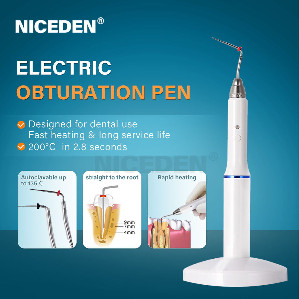 NICEDEN Heating Pen Dental Cordless Wireless Gutta Percha Obturation ...