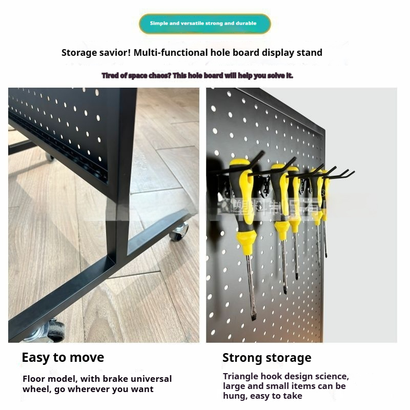 Standing Pegboard Adjustable Book Rack Besi Rak Buku Pegboard Rack ...