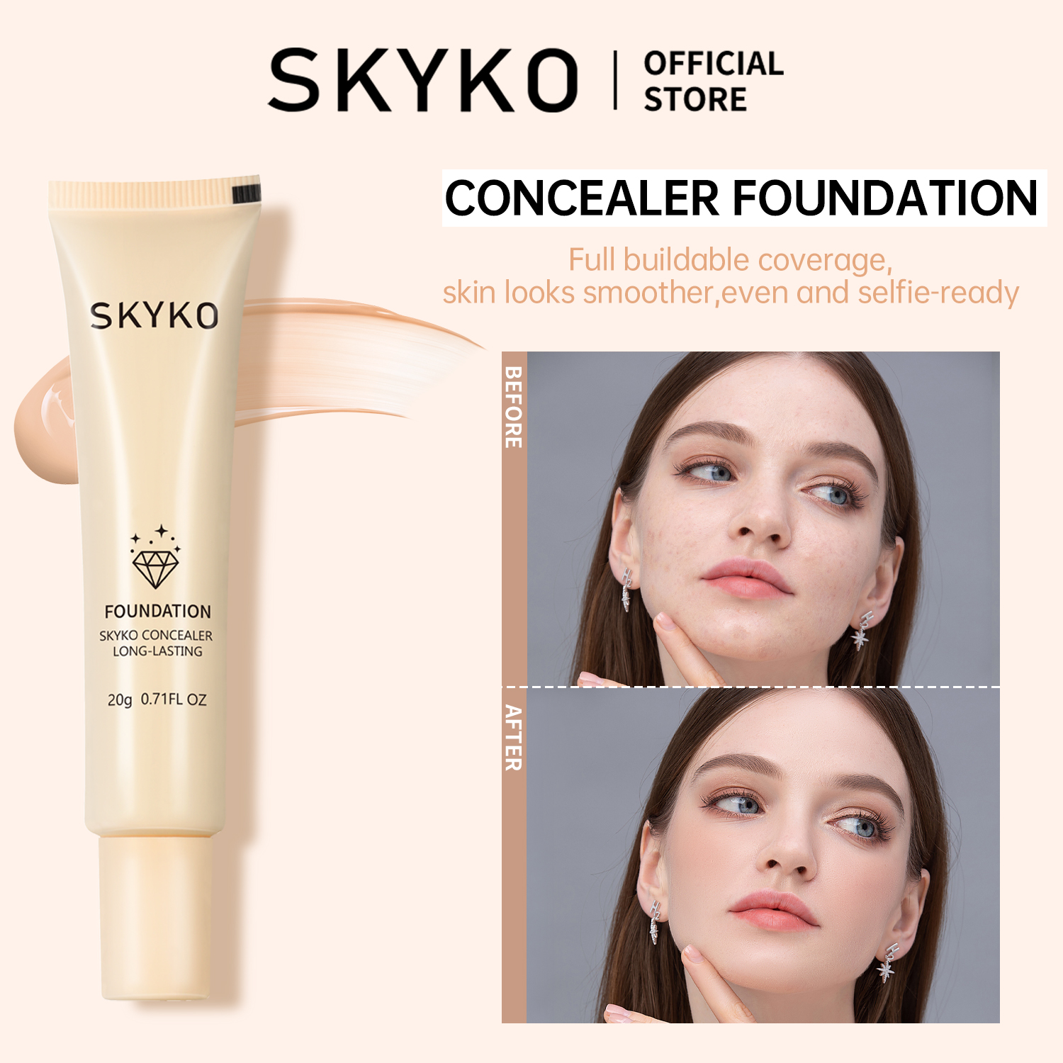 SKYKO Perfect Lasting Coverage Foundation Matte Ultra Natural Flawless ...