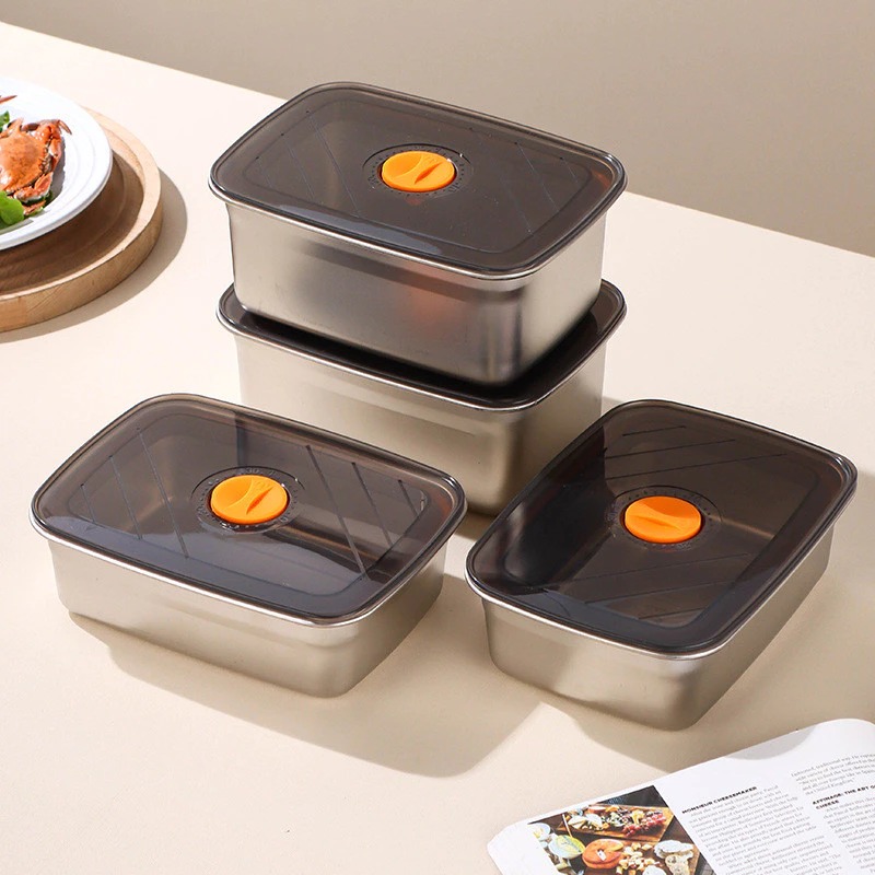 304 Stainless Steel Lunch Box With Cover Vacuum Antibacterial Container ...