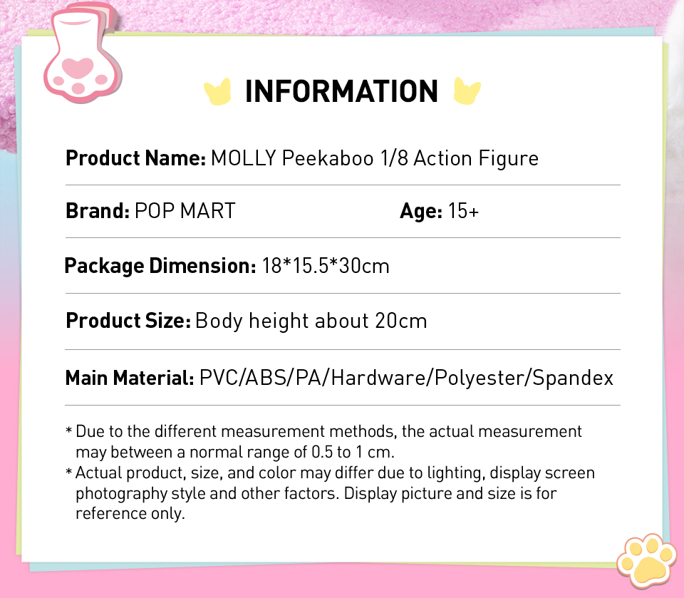 POP MART MOLLY Peekaboo 1/8 Action Figure | Shopee Malaysia